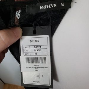 Arefeva | Dresses | New Arefeva Black Lace Bodycon Long Sleeve Dress ...